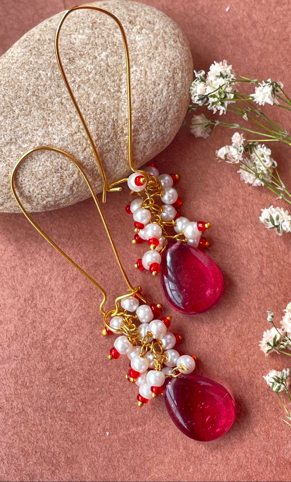 Natural Zade Stone with Cheed Earring – Prettiq